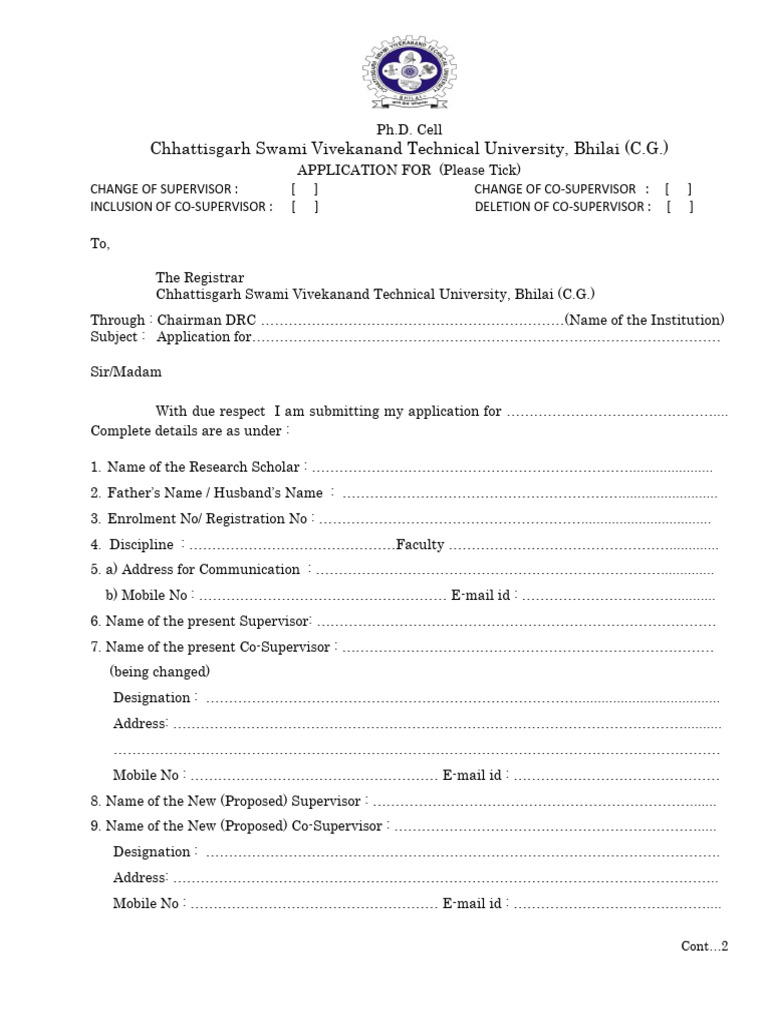 Proforma for Change of Guide New | PDF | Government