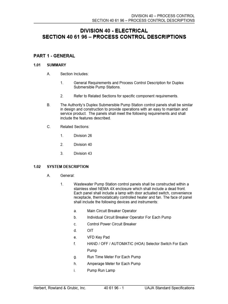 40 61 96 - Process Control Descriptions | PDF | Programmable Logic Controller | Relay