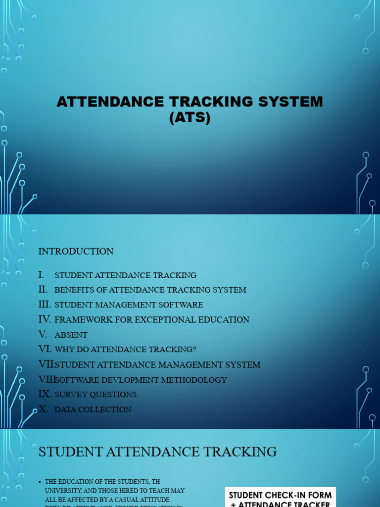 Student Attendance Tracking System Guide | PDF | Enterprise Resource ...