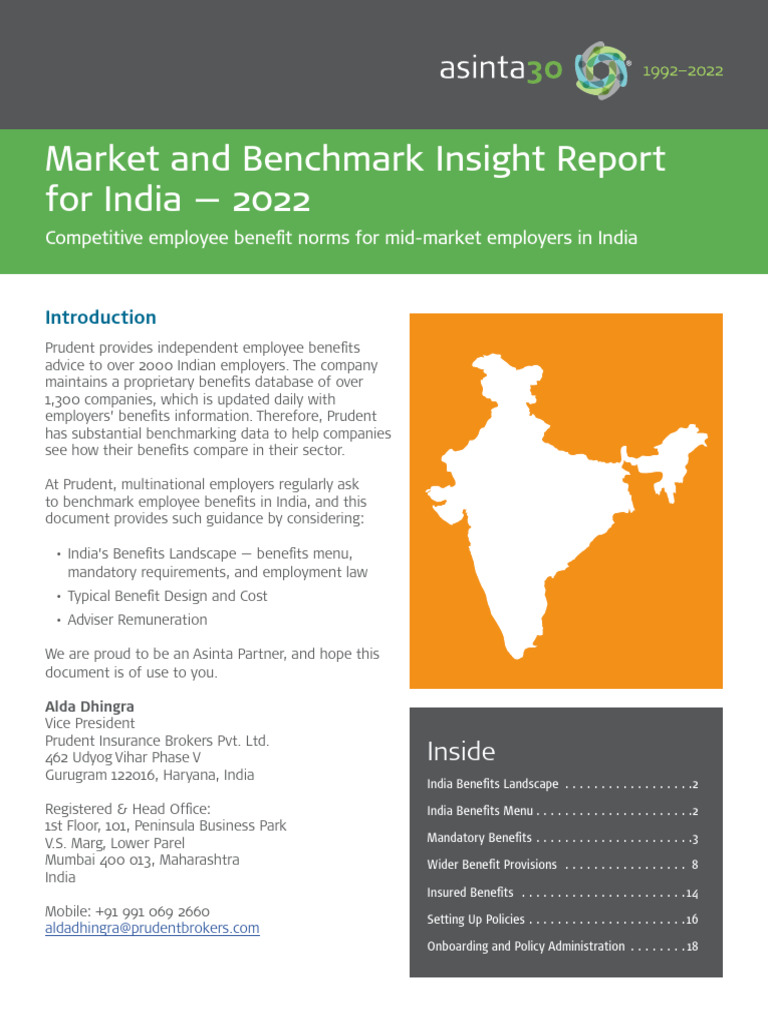 2022-India Asinta Market-Guide | PDF | Pension | Welfare