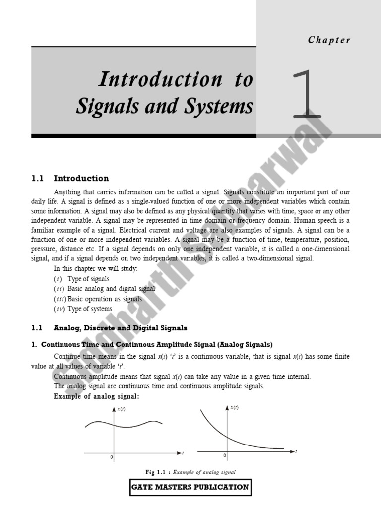 Signal Notes - Siddharth Sir | PDF | Discrete Time And Continuous Time ...