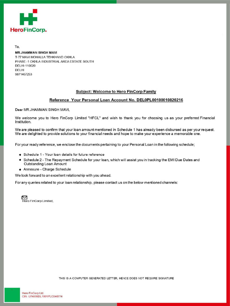 Welcome Letter.. | PDF