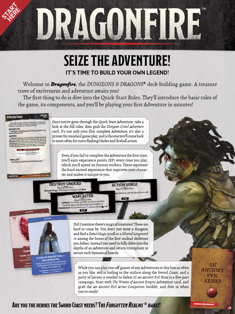 Dragonfire Instruction Sheet | PDF | Role Playing Games | Dungeons ...