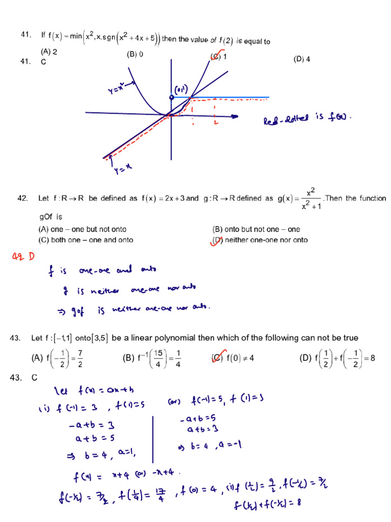 Solutions of Advanced Paper 2 | PDF