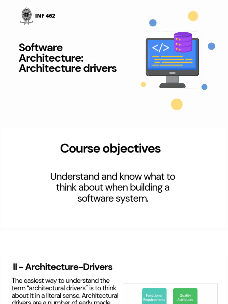 Chapitre 1 Architecture Architecture Drivers | PDF | Architect | Computing