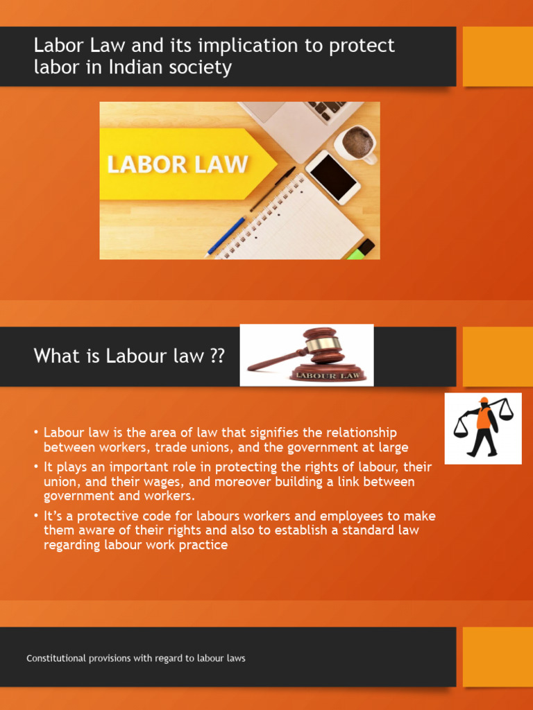 Presentation - Labour Law | PDF | Labour Law | Employment