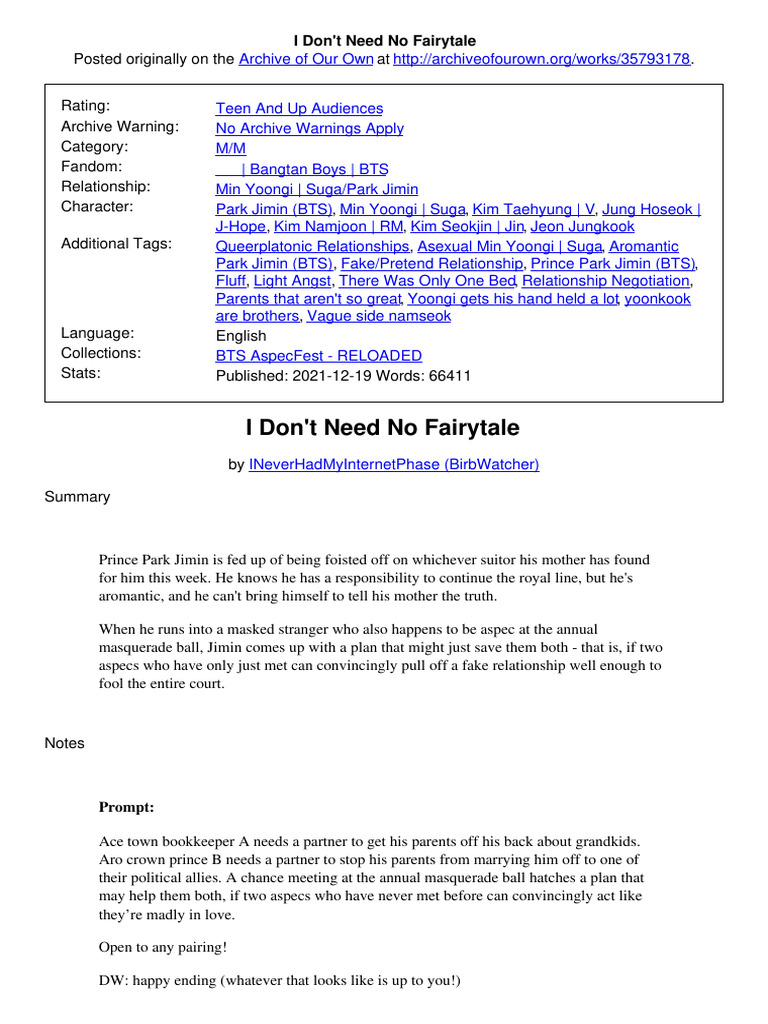 I Dont Need No Fairytale Siya Das | PDF