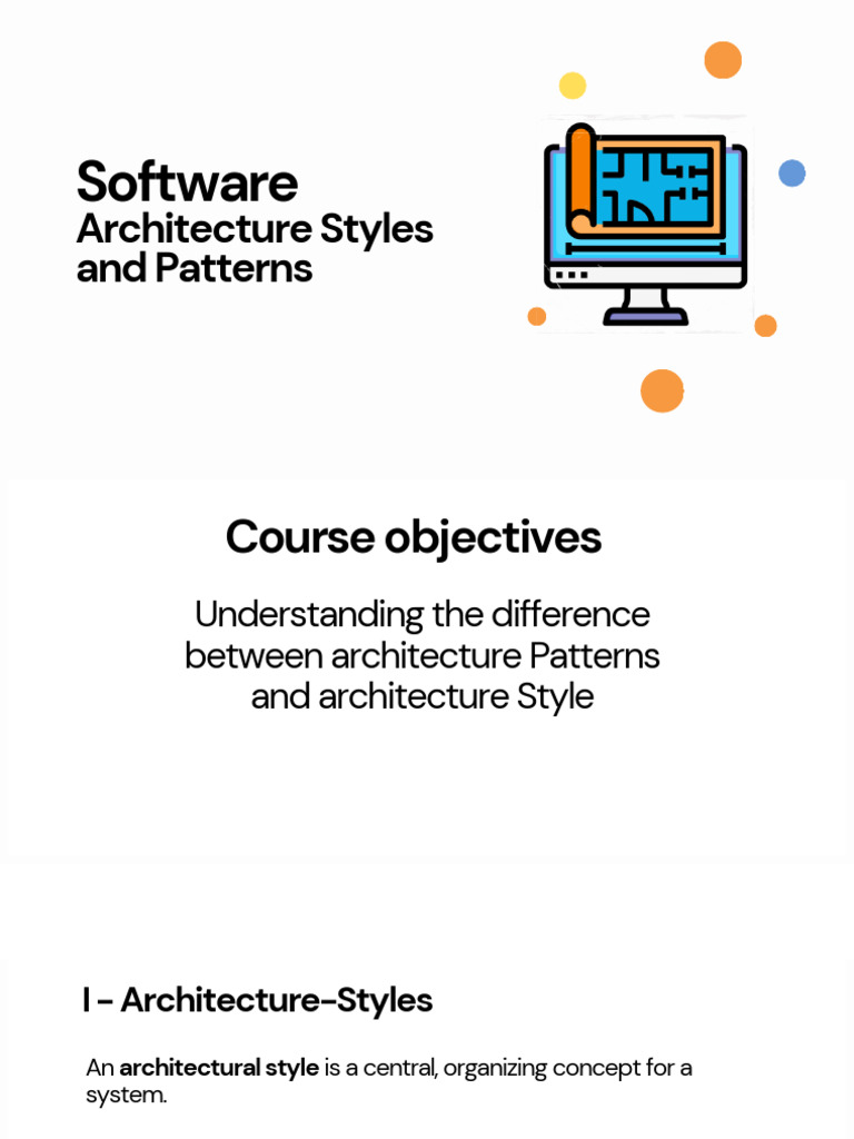 Chapitre 2 Software Achitecture Architecture Styles And Architecture Patterns Pdf