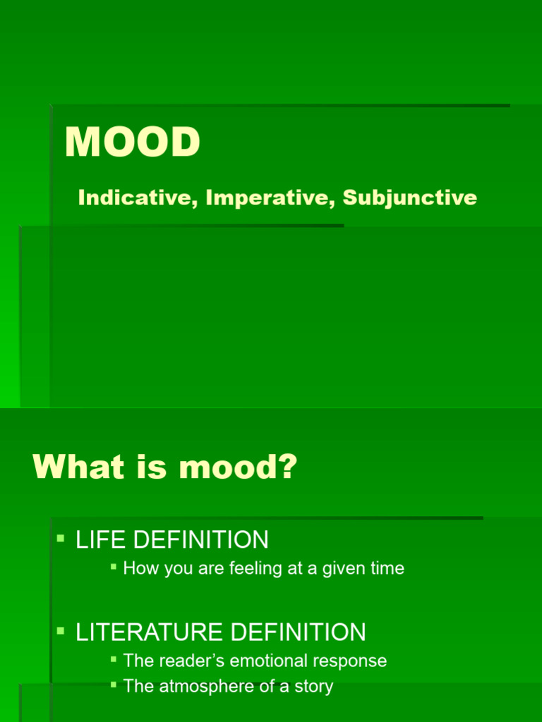 Moods of The Verb | PDF | Science & Mathematics