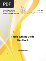 KNUST Thesis Guide | PDF | Thesis | Writing