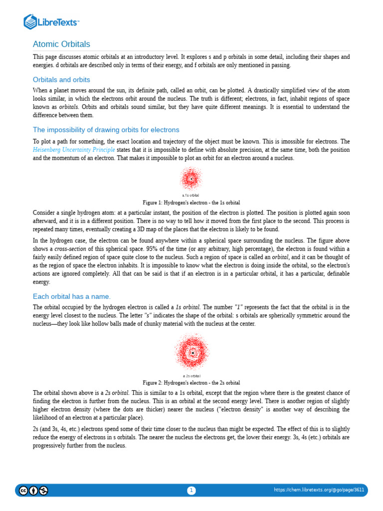 Atomic Orbitals | PDF | Atomic Orbital | Electron Atomic Orbitals | PDF | Atomic Orbital | Electron