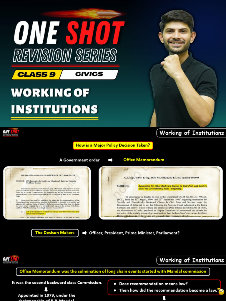 Working of Institutions One Shot | PDF | Judiciaries | Crime & Violence