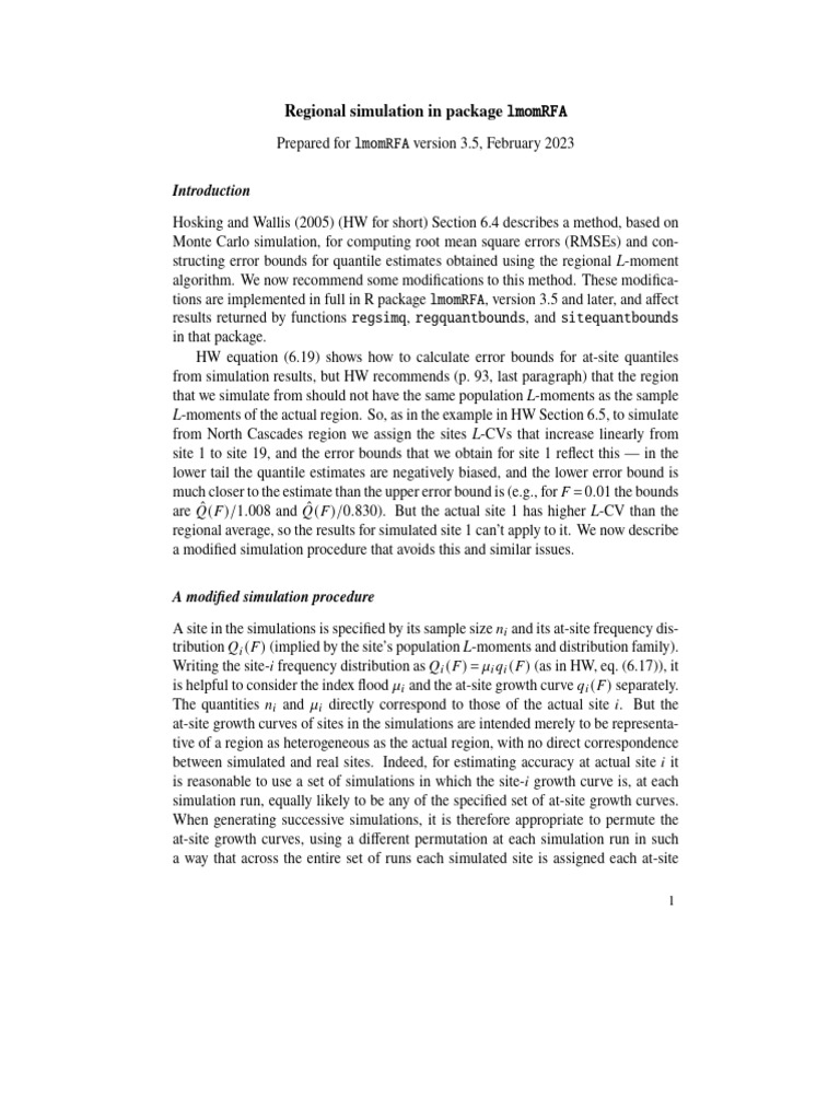 Reg Sim | PDF | Quantile | Function (Mathematics)