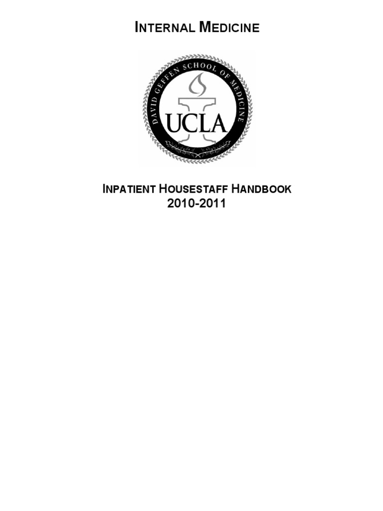 Inpatient Handbook 2010-2011 C | PDF | Myocardial Infarction | Heart ...