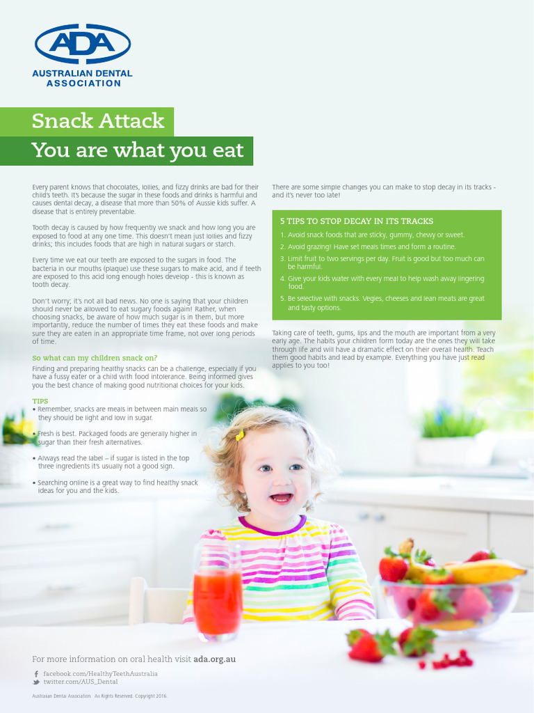 Snack Attack, You Are What You Eat | PDF | Candy | Food And Drink