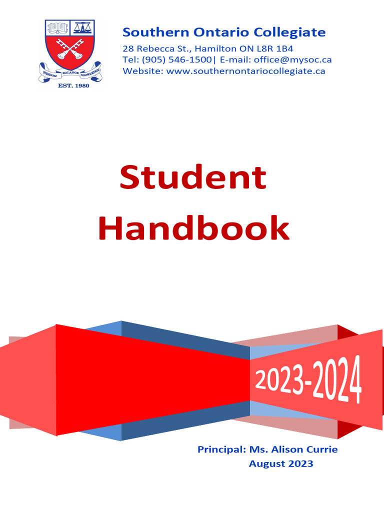 Httpssouthernontariocollegiate - Cawp contentuploads202308SOC Student Handbook 2023 2024 PDF ...