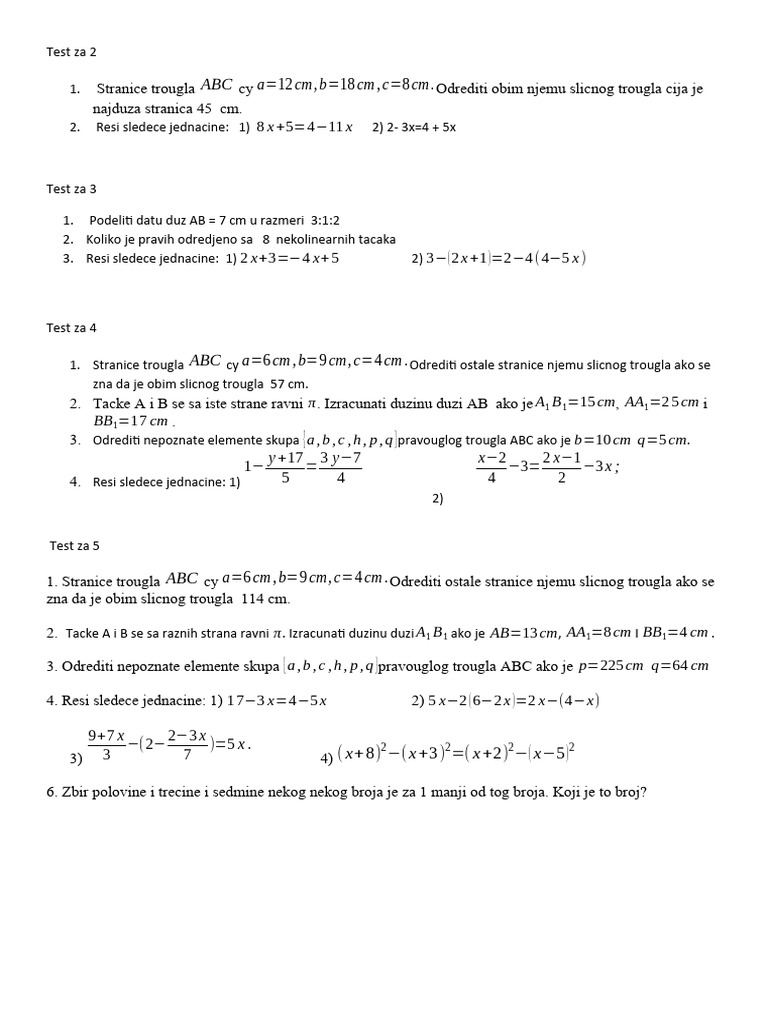 Isparavak 1 Pismenog 2016 | PDF