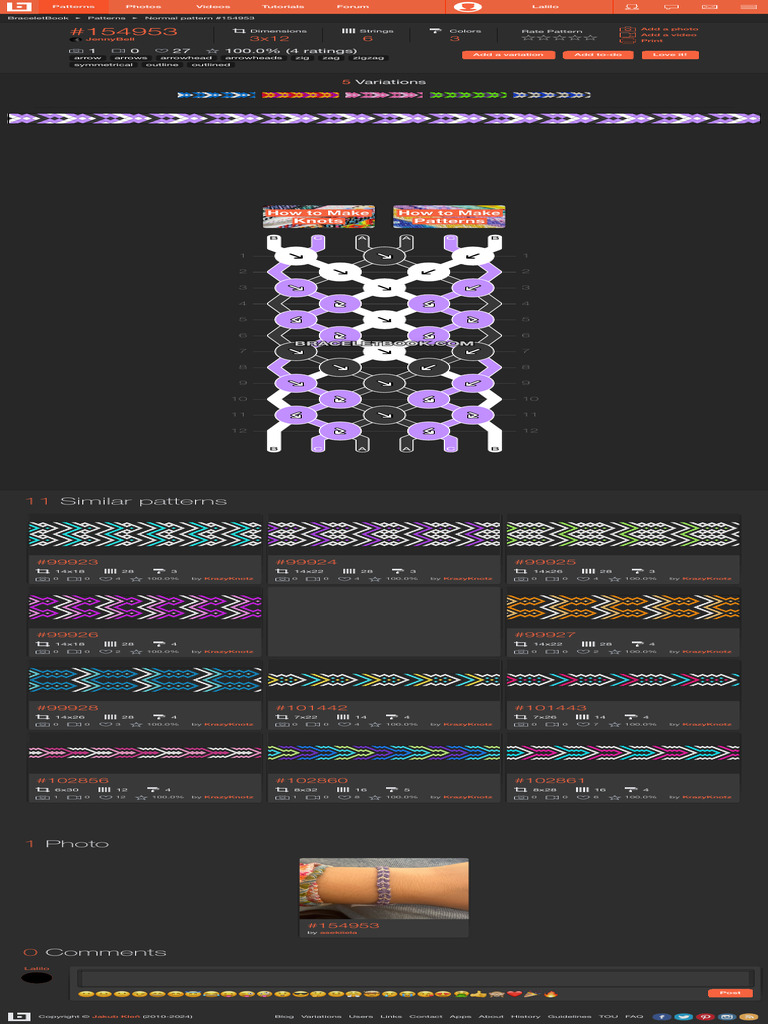 Normal Pattern #154953 BraceletBook | PDF | Mobile Software | Computer Mediated Communication