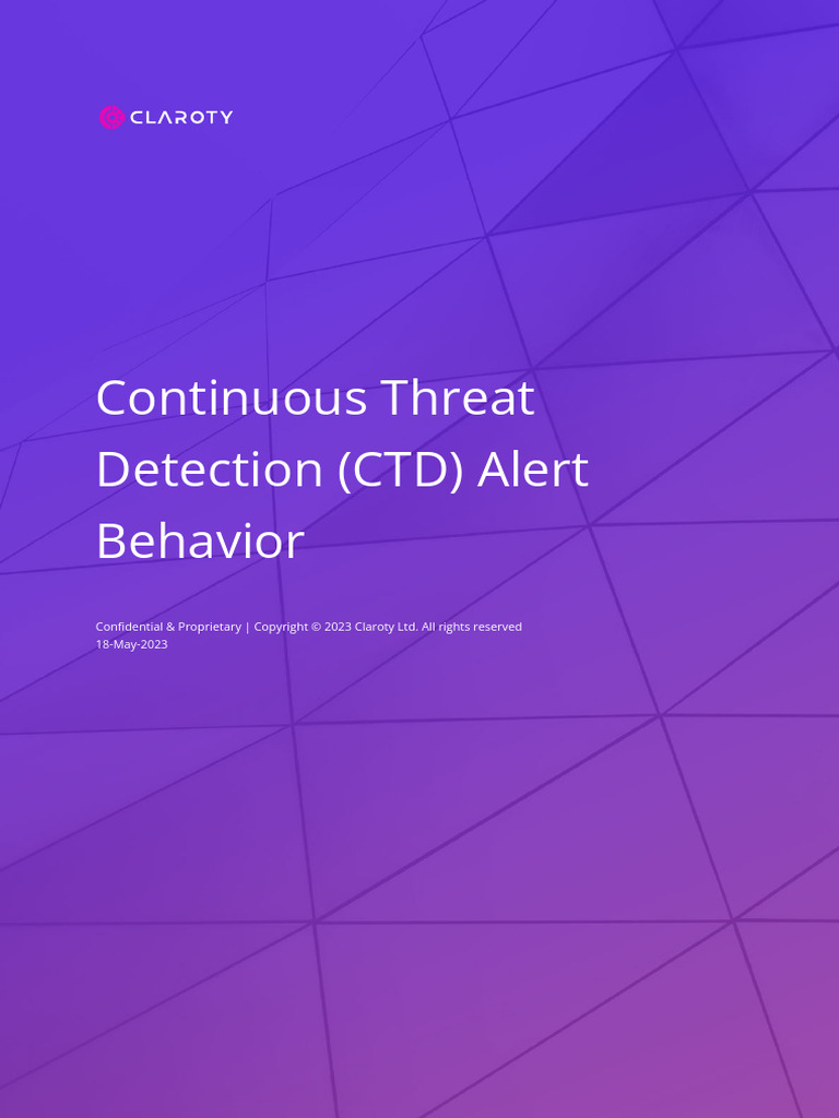 CTD Alert Behaviorasdsadasd | PDF | Transmission Control Protocol ...