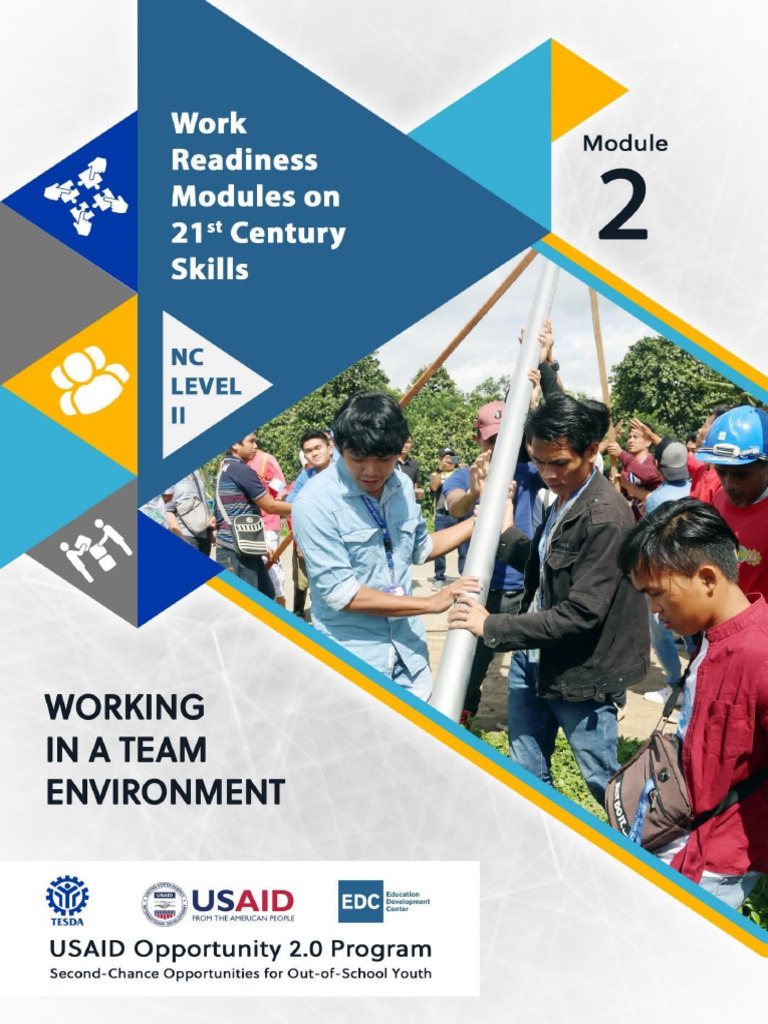 Module 2 NC II Working in A Team Environment - ForTrainingOnly With ...