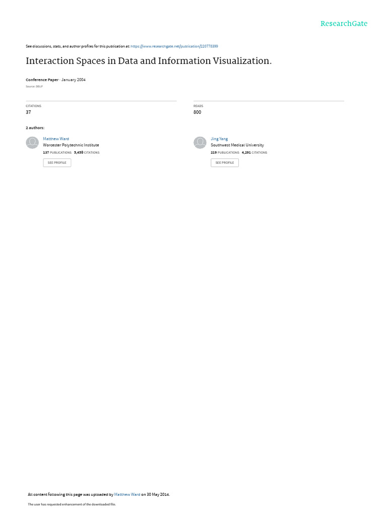 Interaction_Spaces_in_Data | PDF | Visualization (Graphics) | Euclidean Vector
