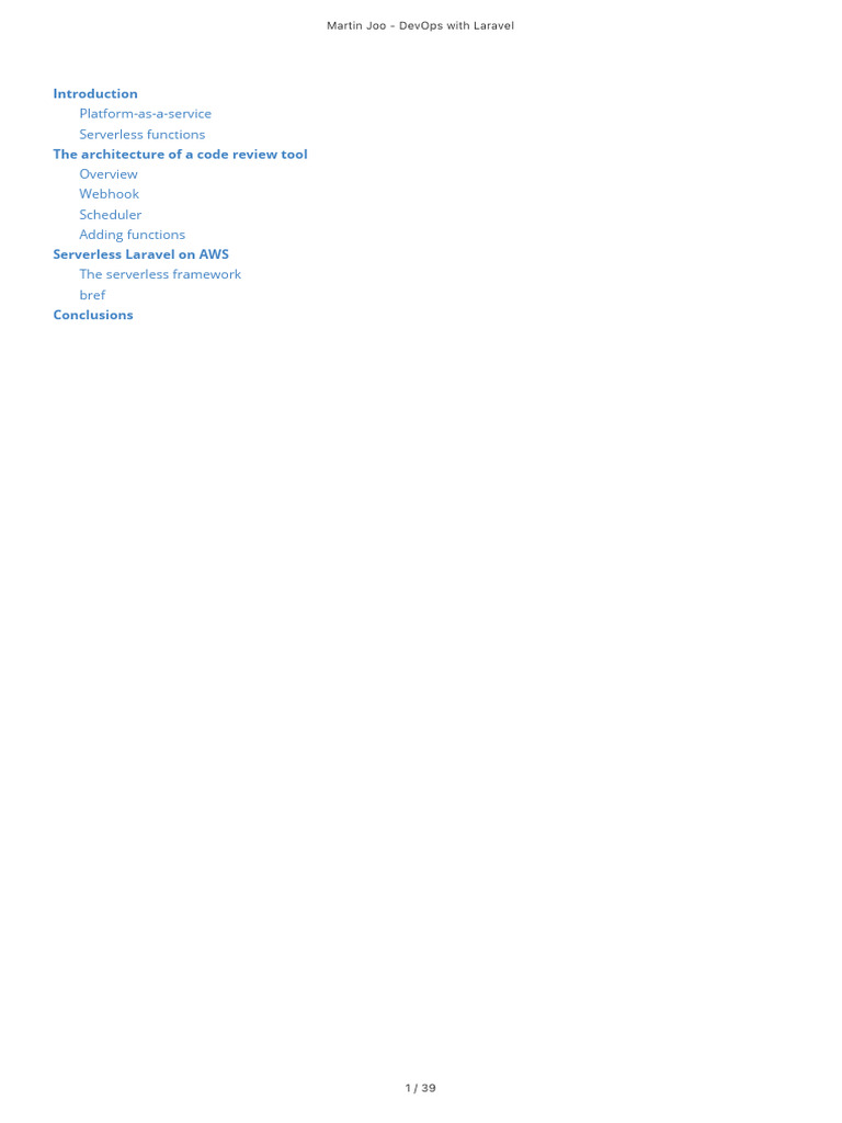 DevOps с Laravel 4. Serverless | PDF | Platform As A Service | Web Server