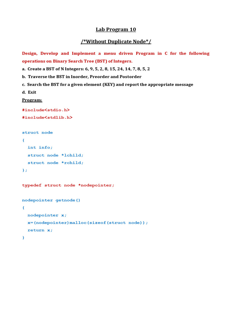 DS Lab Program10 (28-12-2020) | PDF | Software Engineering | Computing