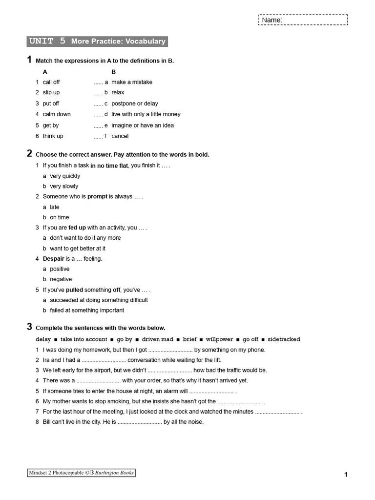 More Practise 5 | PDF