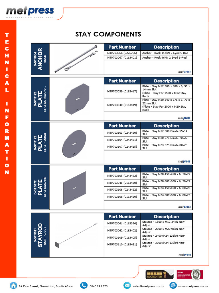 Stay Components | PDF
