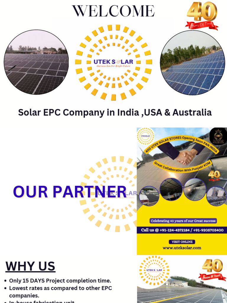 Solar Panel EPC Company in India | PDF