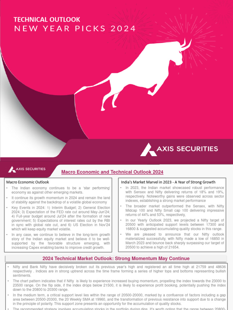 Axis New Year Technical Picks 2024 | PDF | Stock Market Index | Market ...