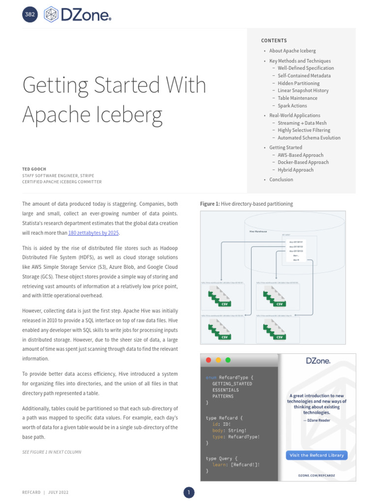 House Dzone Refcard 382 Getting Started Apache Ice Pdf Metadata Computer File