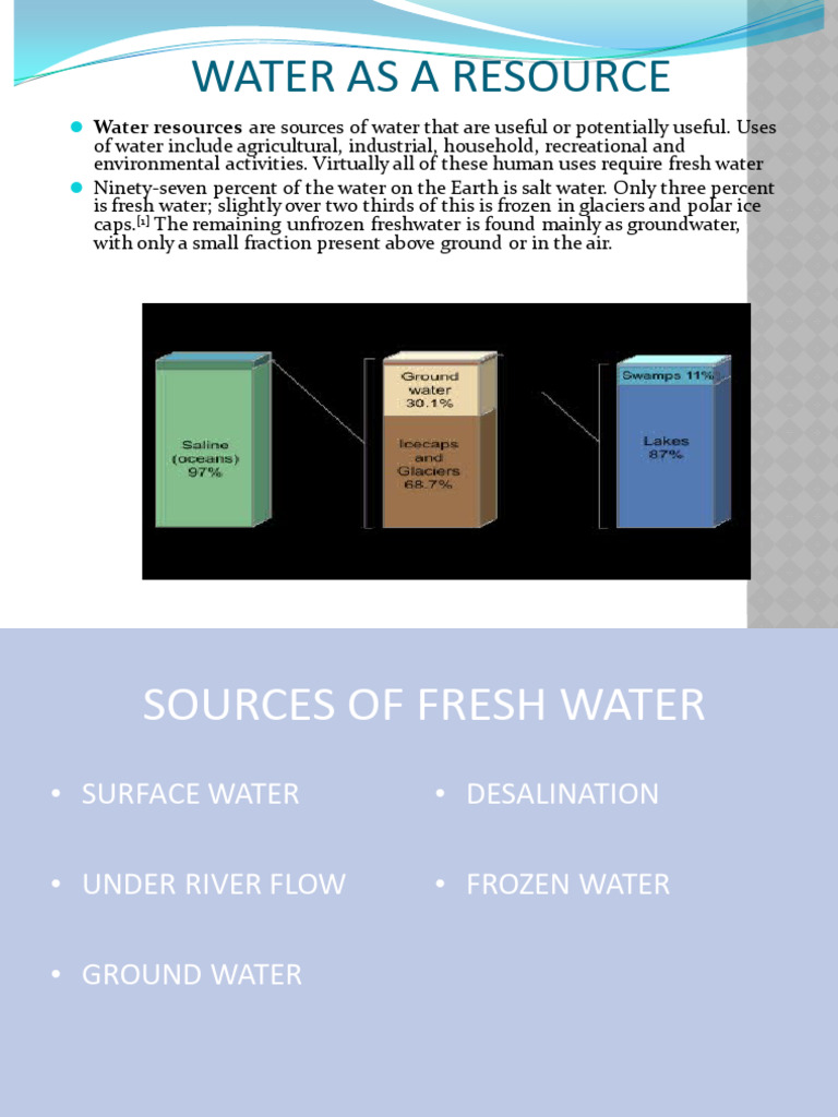 Uses of Freshwater | Download Free PDF | Hydroelectricity | Water