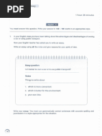 Cambridge B2 Writing Practice Test | PDF