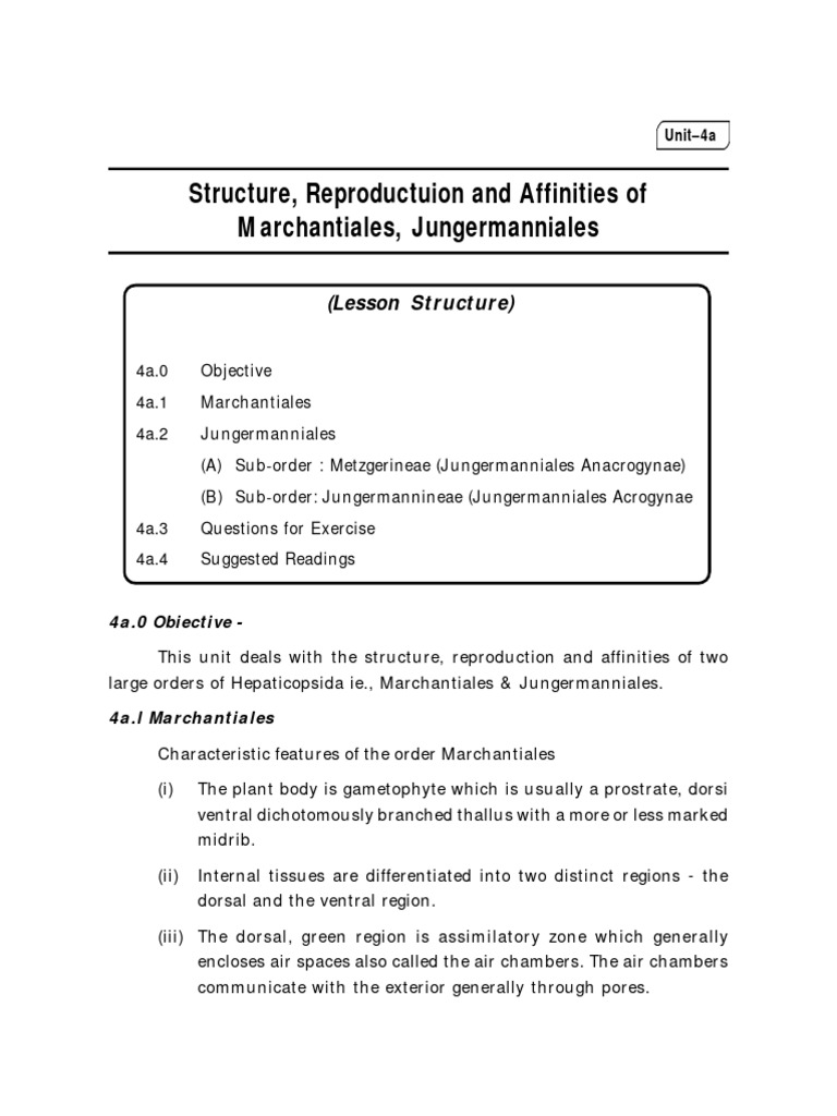 MSC Botany Paper-IV Unit-4a | PDF | Sperm | Fertilisation