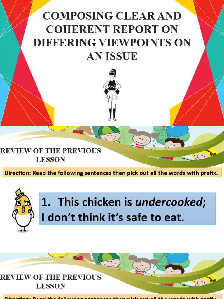 ENGLISH 6 PPT Q3 W6 - Composing Clear and Coherent Report On Differing ...