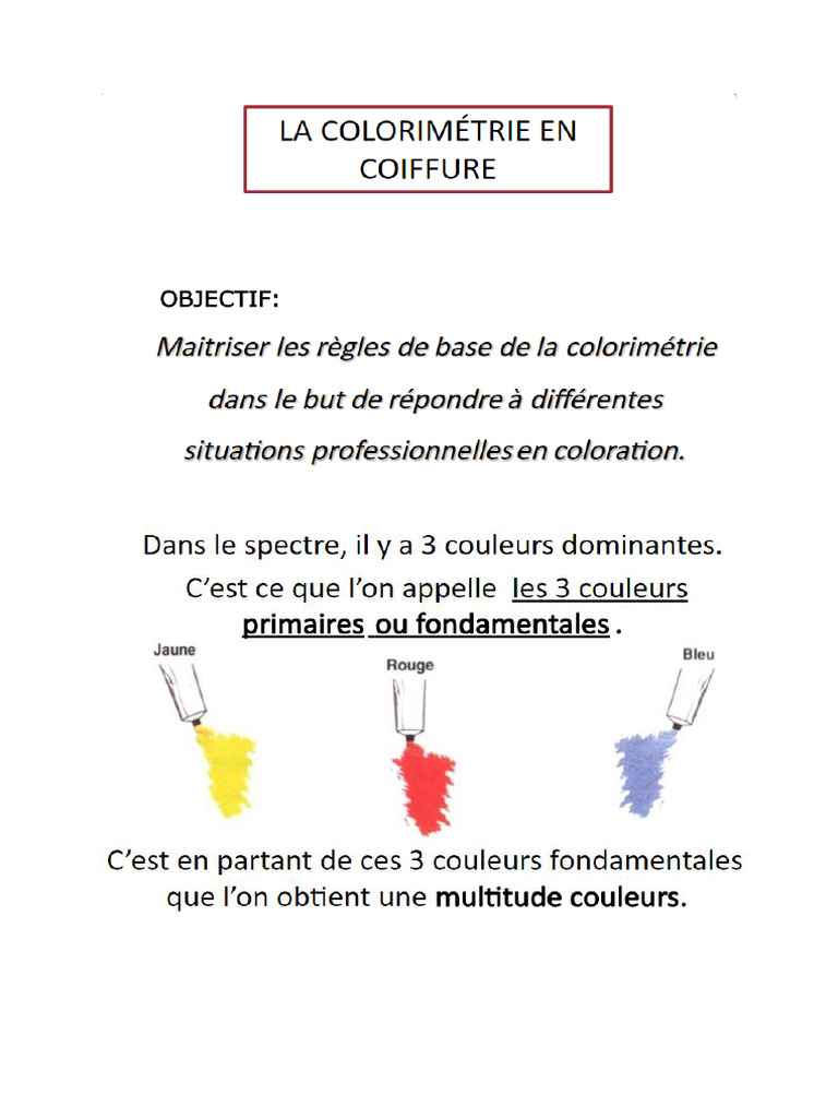 PDF Colorimetrie | PDF