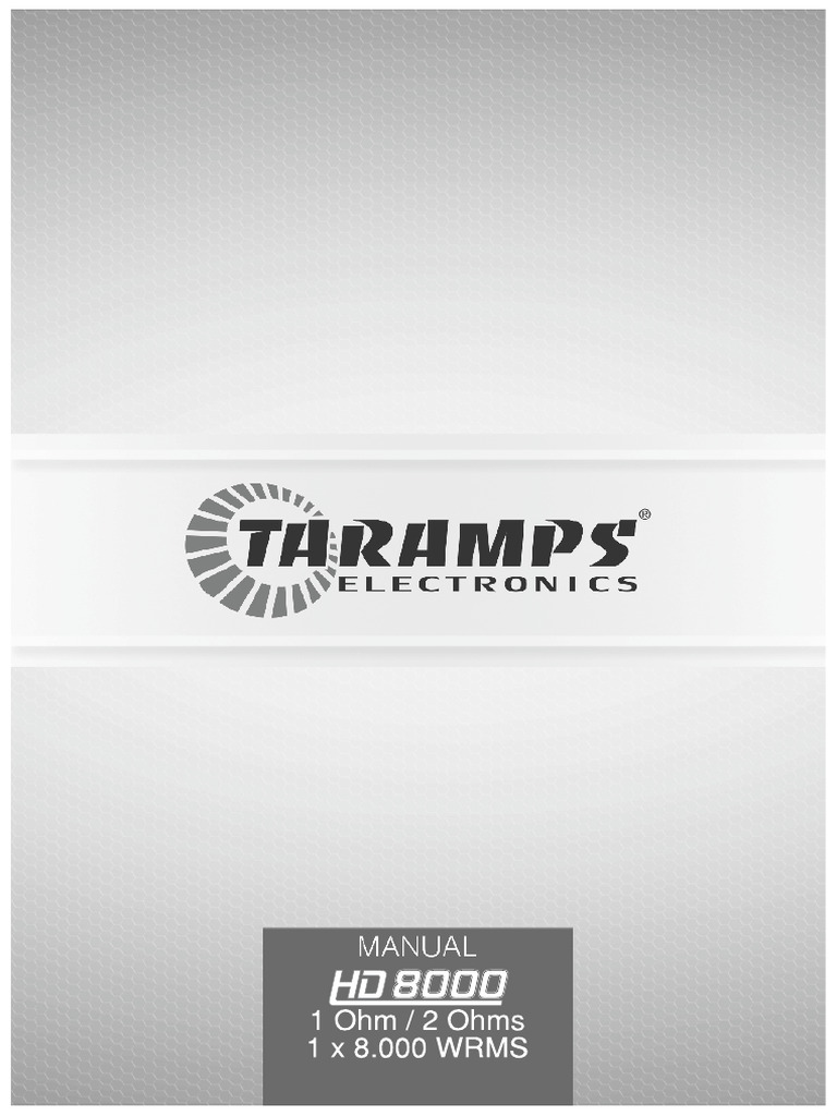 Manual HD 8000 New Rev2015 Site | PDF