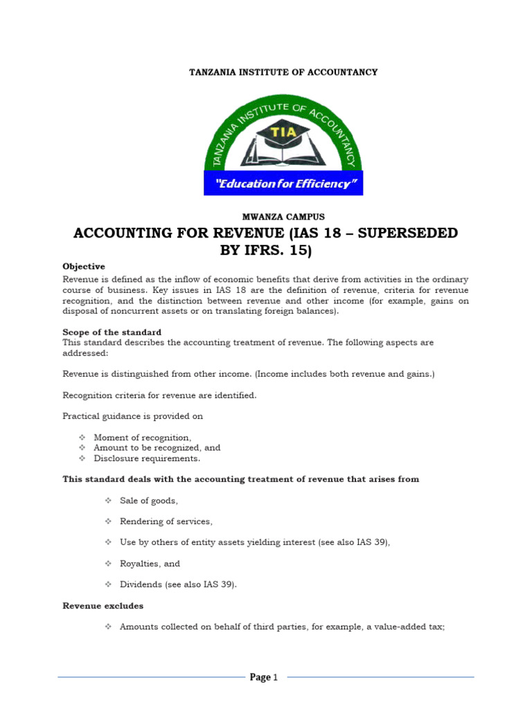 Ias 18 Revenue Recognition Finals | PDF | Revenue | Fair Value