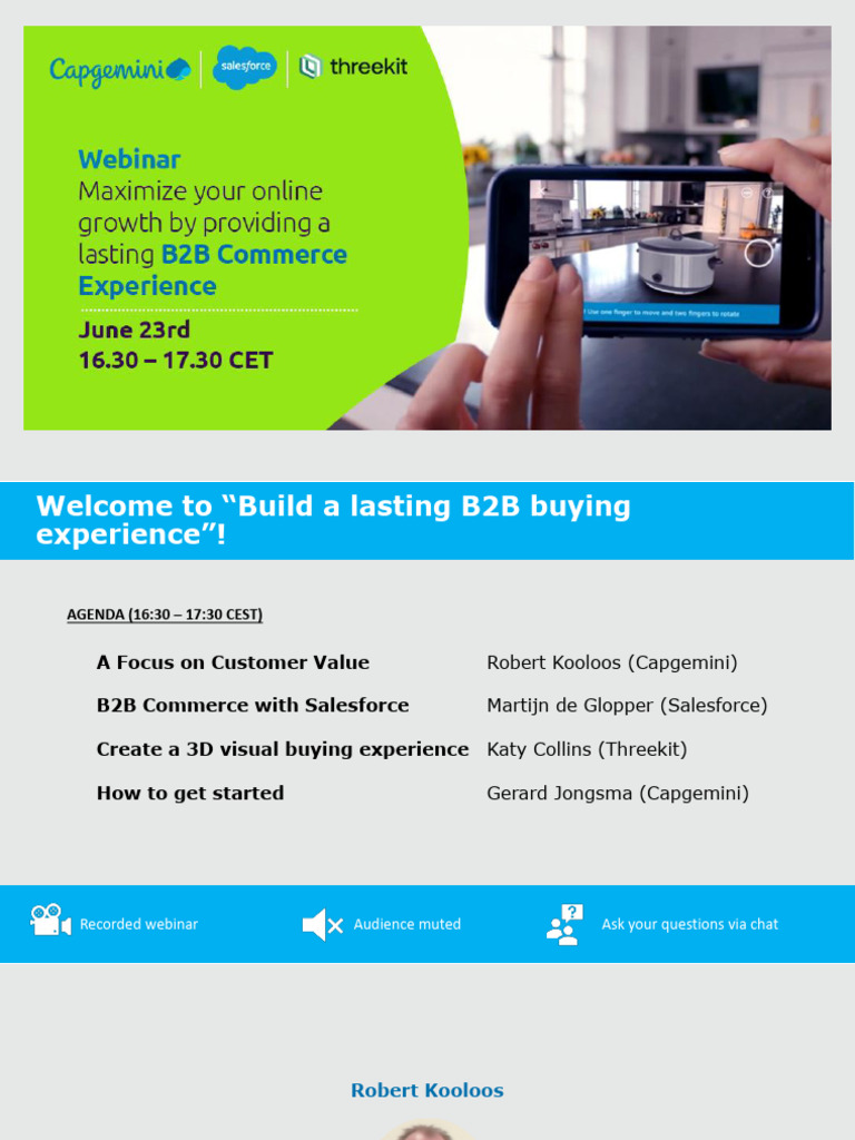 Presentation B2B Commerce Webinar 23 6 20 | PDF | Sales | E Commerce