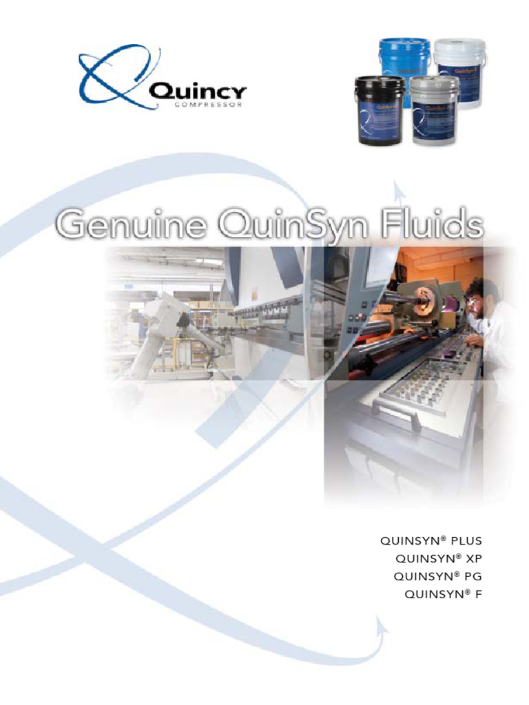 Quinsyn Compressor Fluids | PDF | Viscosity | Lubricant