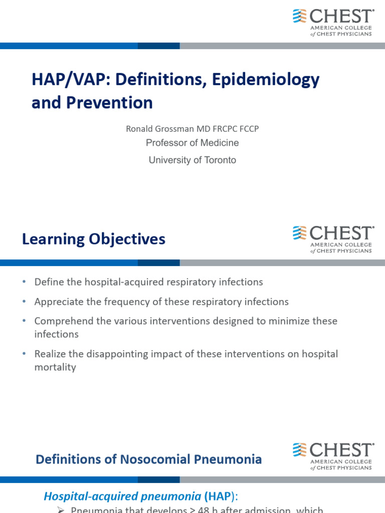 11 Hap Vap Part 1 Definitions Epidemiology And Prevention Pdf
