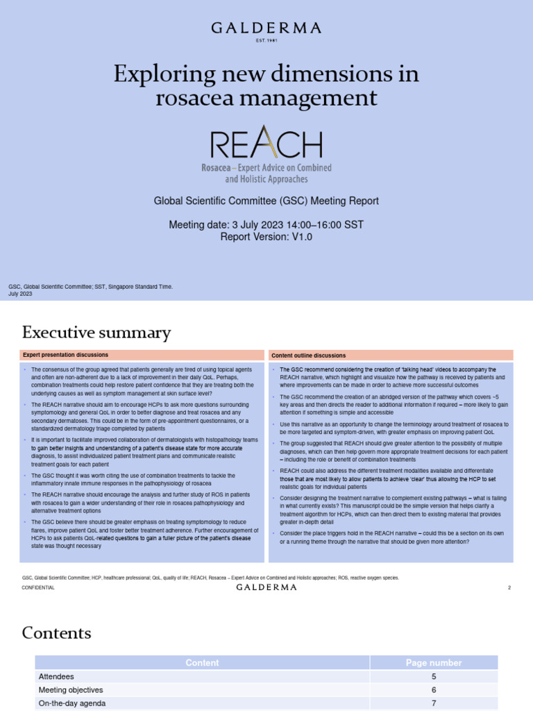 Innovations in Rosacea Management Strategies | PDF