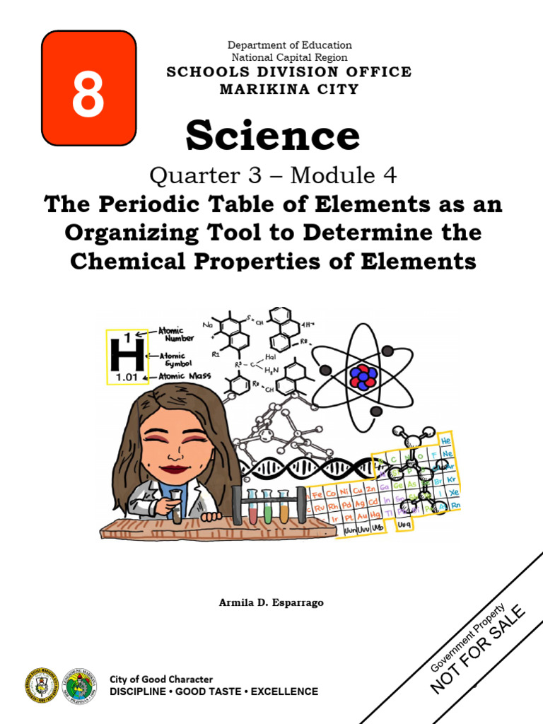 SCI8 - Q3 - M4 - The Periodic Table of Elements | PDF | Teaching Methods & Materials ...
