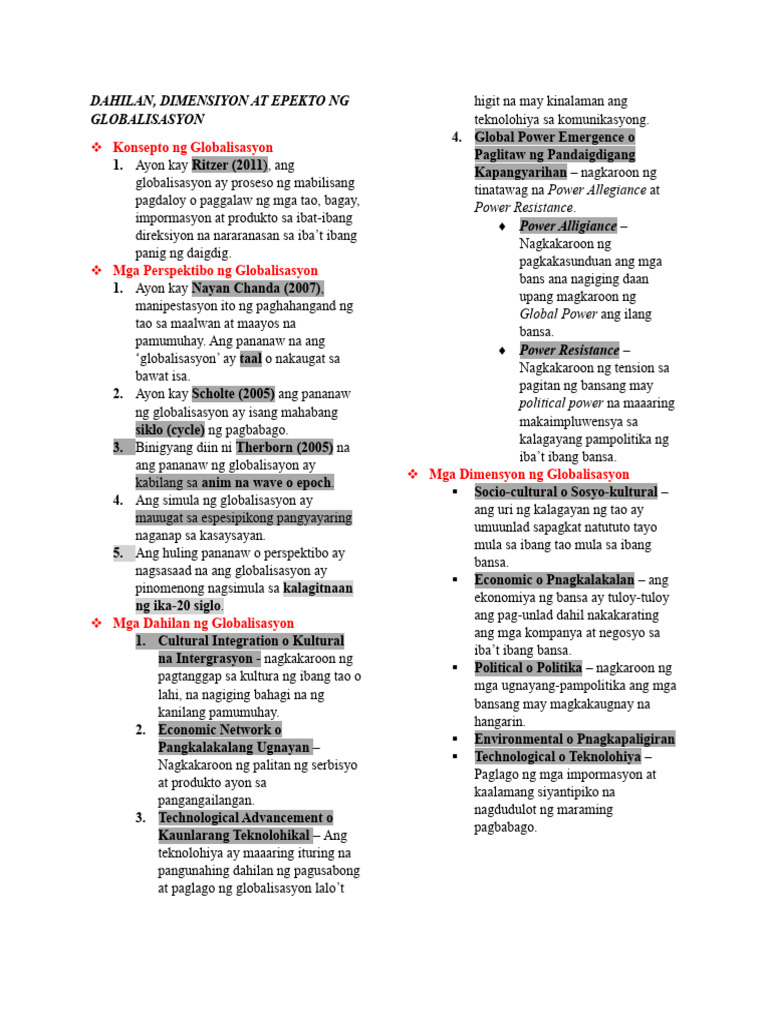 2nd Quarter GRADE 10 AP - REVIEWER | PDF