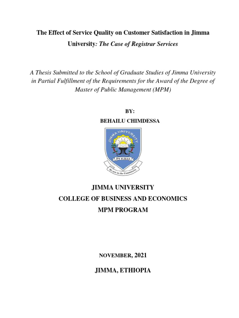 Behailu Chimdessa Thesis Finally After Defense | PDF | Statistics ...
