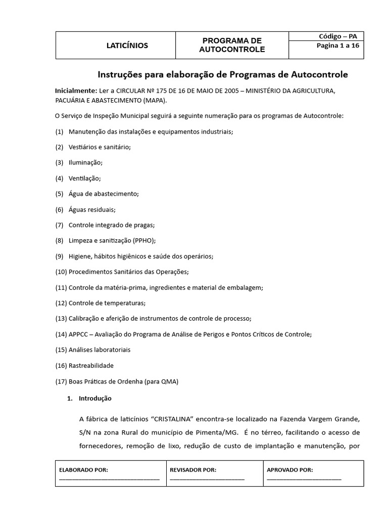Instruções para PAC | PDF