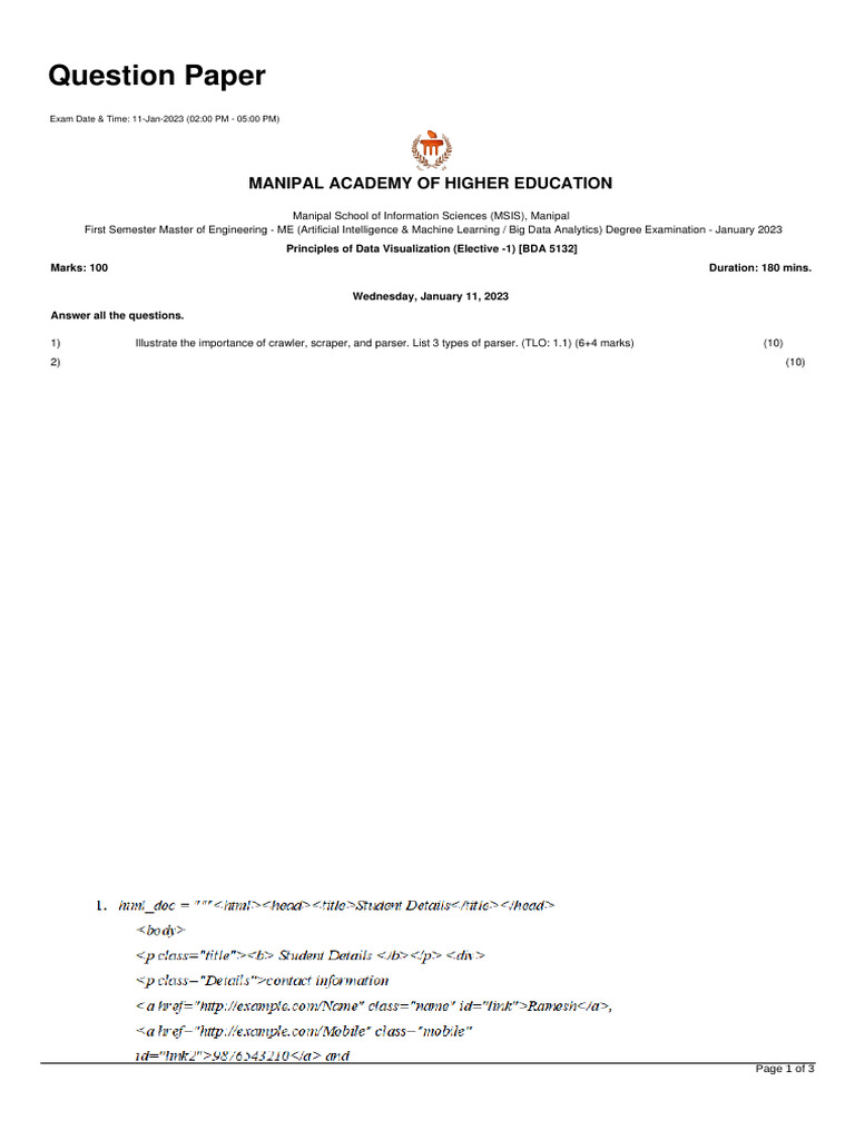 Principles Of Data Visualization Elective 1 Bda 5132 Download Free Pdf World Wide Web