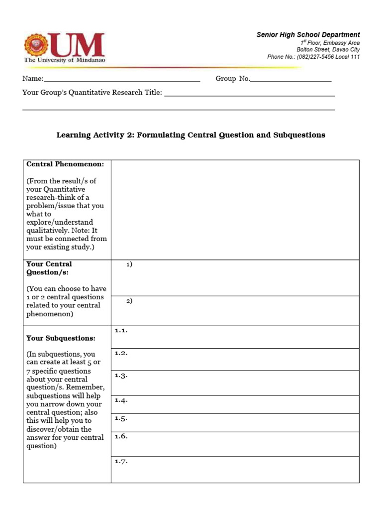 Learning Activity 2 | PDF