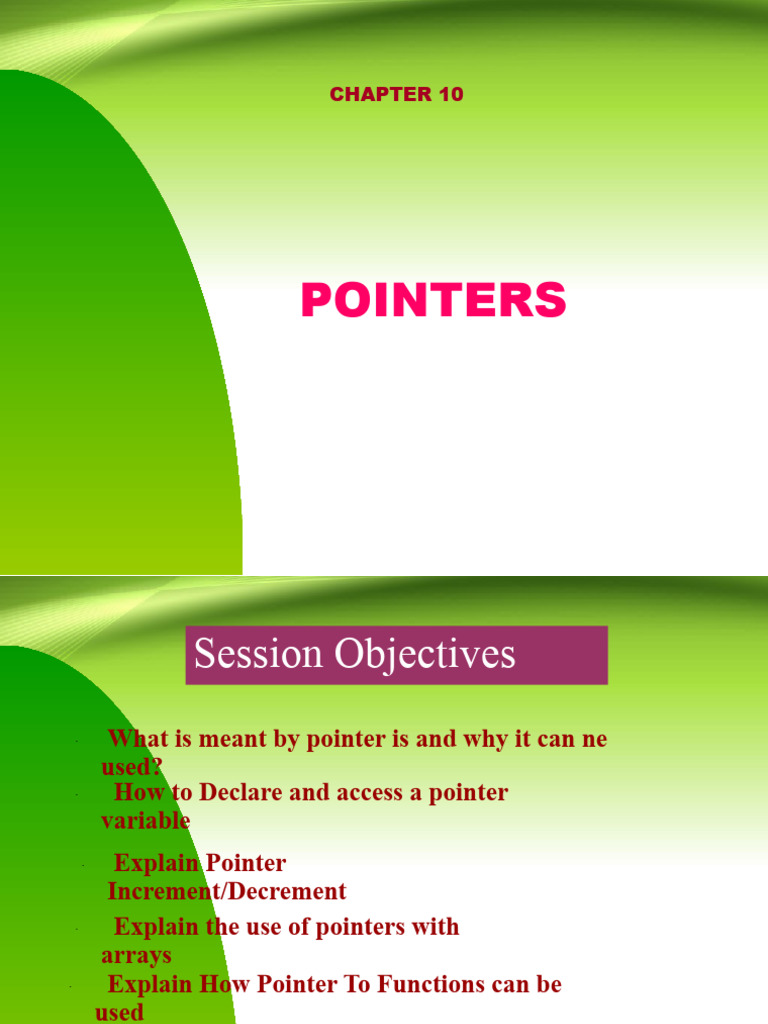Pointers | PDF | Pointer (Computer Programming) | Data Pointers | PDF | Pointer (Computer Programming) | Data